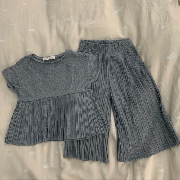 Zara | Matching Sets | Zara Girls Pleated Top And Bottom | Poshmark